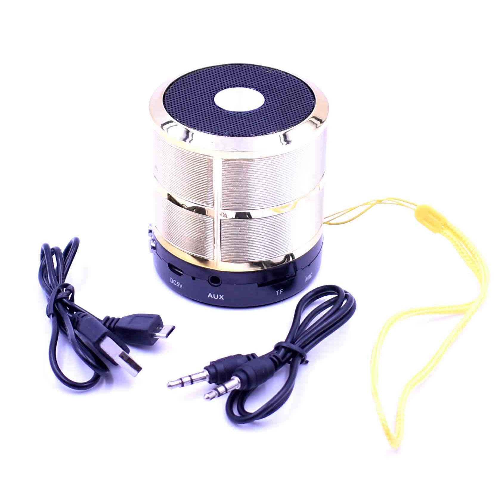 Boxa Portabila Bluetooth KTS-887 cu microfon incorporat Auriu - eMAG.ro