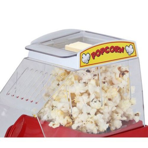 Masina pentru facut popcorn, 1200 W, 20x15cm, Alb cu Rosu - eMAG.ro