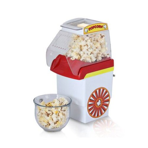 Masina pentru facut popcorn, 1200 W, 20x15cm, Alb cu Rosu - eMAG.ro