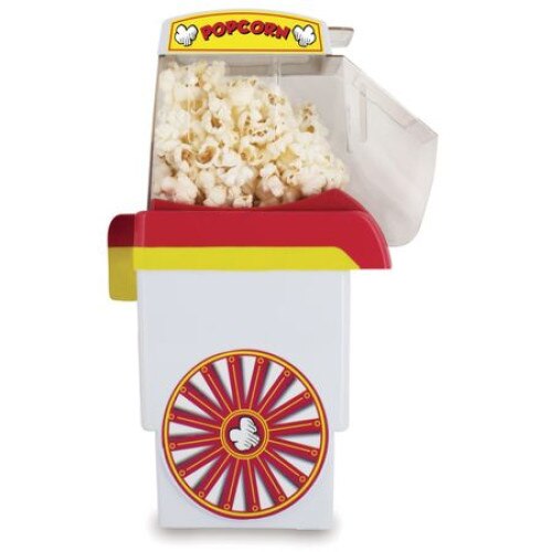 Masina pentru facut popcorn, 1200 W, 20x15cm, Alb cu Rosu - eMAG.ro