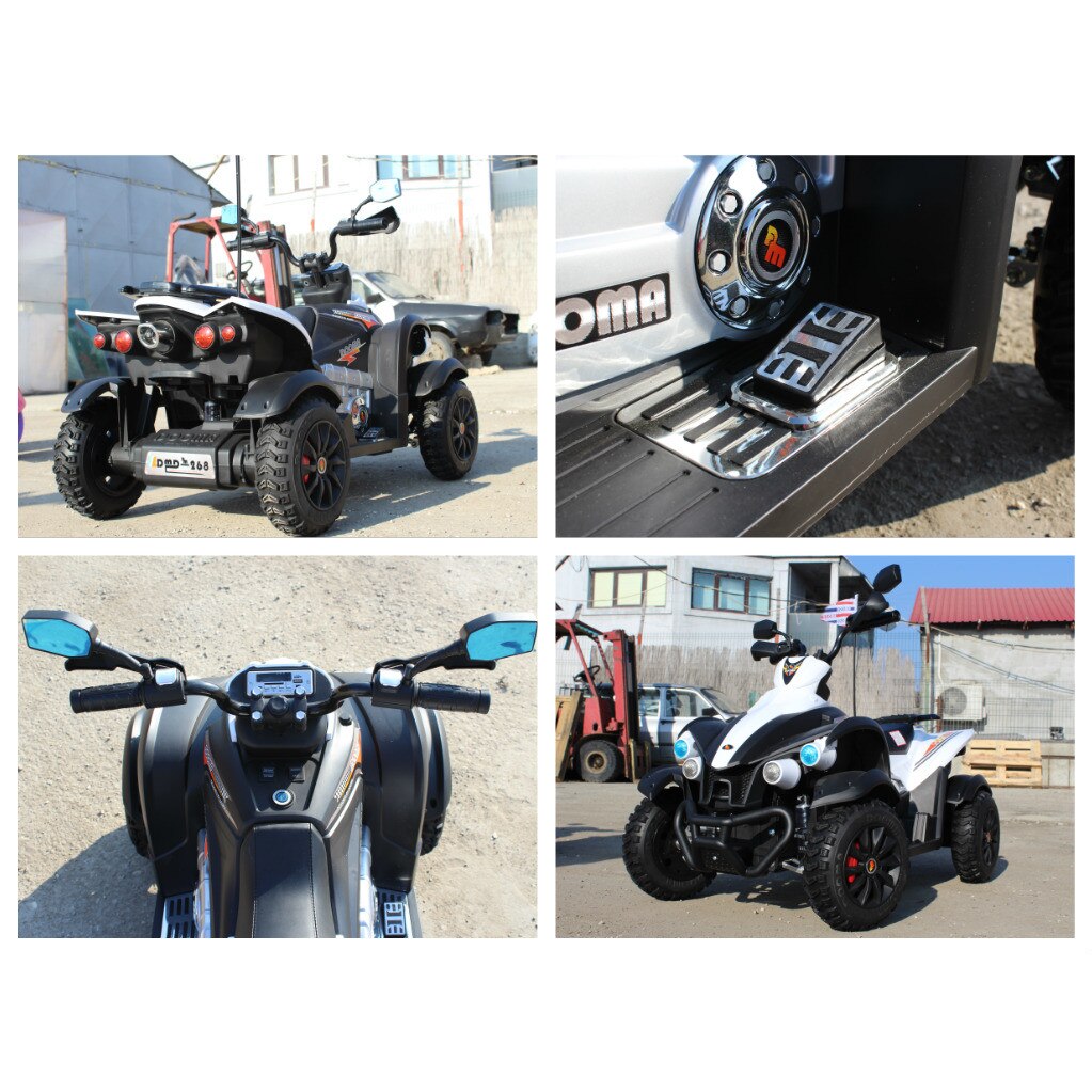 ATV Dooma Quad 12V, Eva Tyre, USB, ALB - eMAG.ro