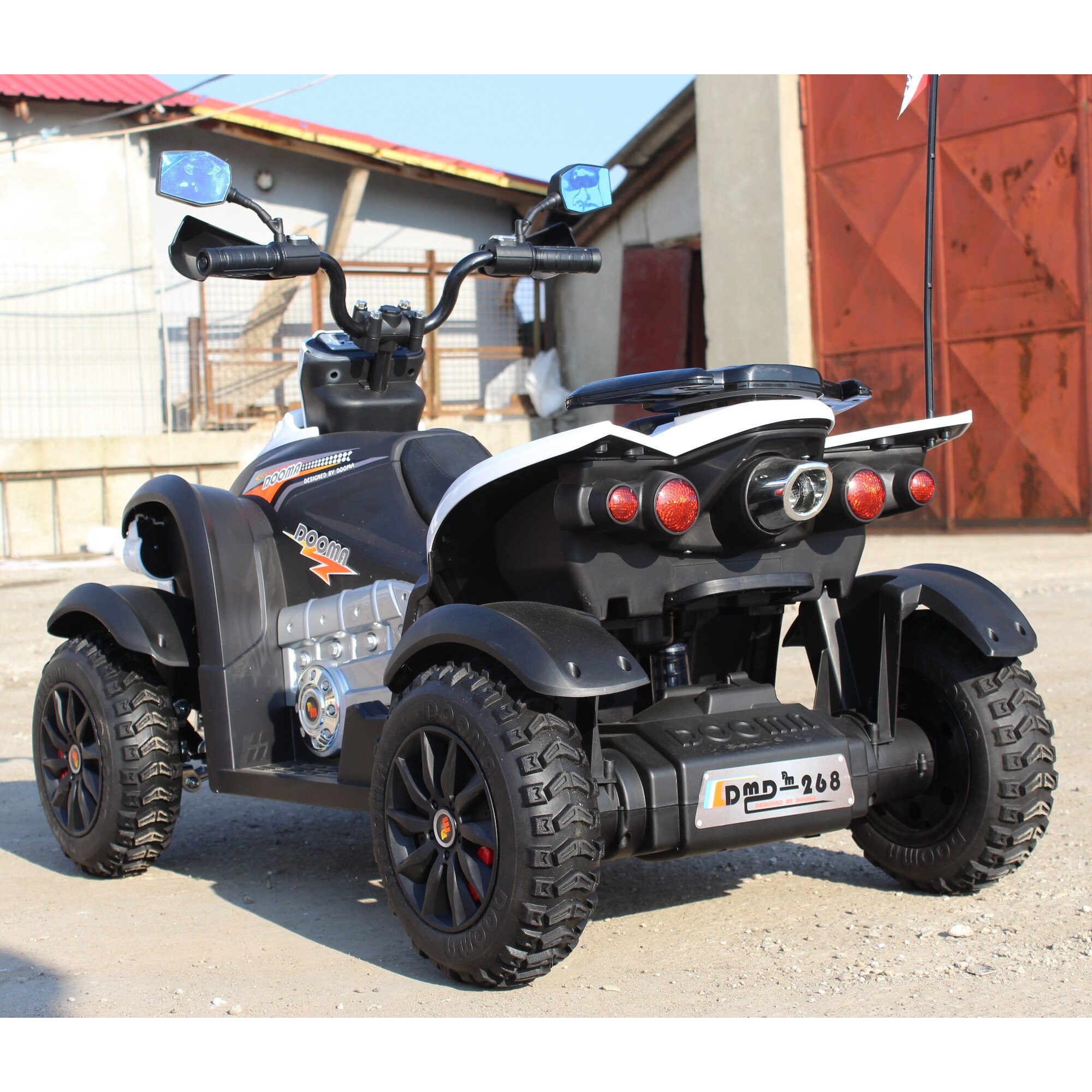 ATV Dooma Quad 12V, Eva Tyre, USB, ALB - eMAG.ro