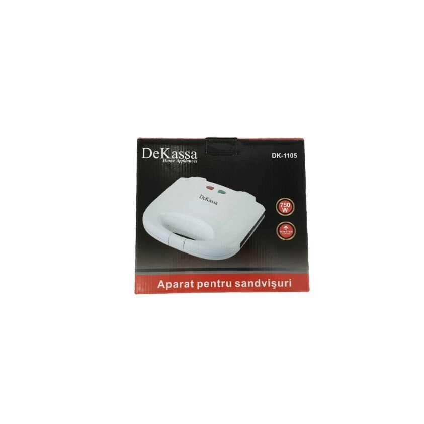 Aparat sandwich DeKassa 750W,alb - eMAG.ro
