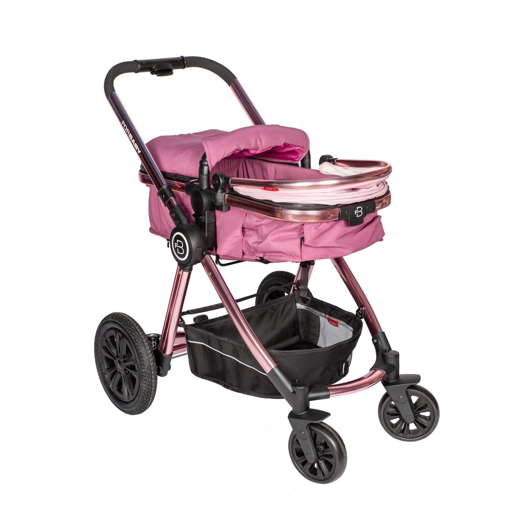 Carucior transformabil 2 in 1, Roz - eMAG.ro