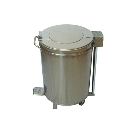 Cos de gunoi rotund inox Moratti, actionare pedala 90 l - eMAG.ro