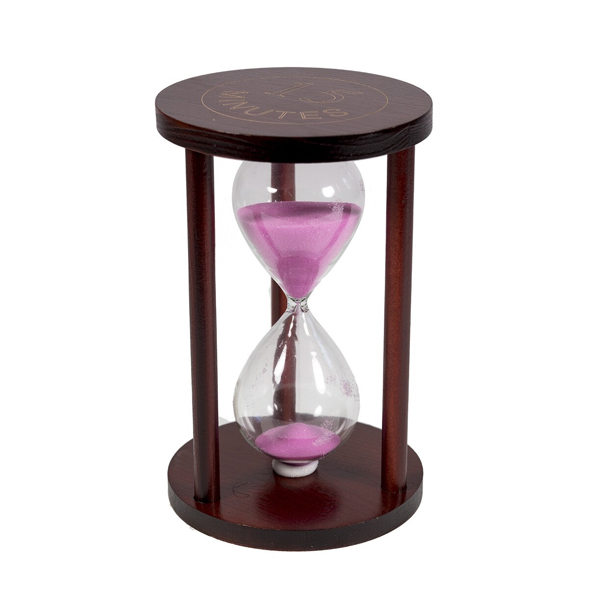 Clepsidra sticla cu lemn 3 coloane, 15 min B - eMAG.ro