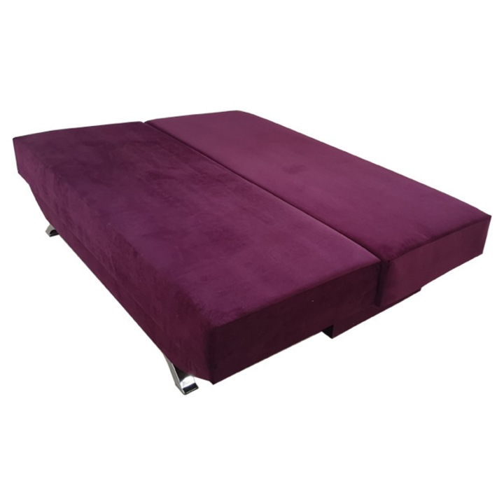 Canapea extensibila New Style, MobAmbient, Mov, material textil ...