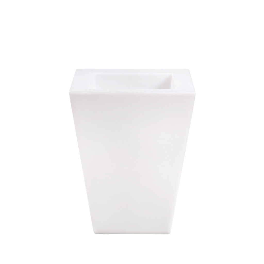 Ghiveci VICKY SMALL, iluminat LED RGB, Plastic, 48 x 25 cm, cu sistem ...
