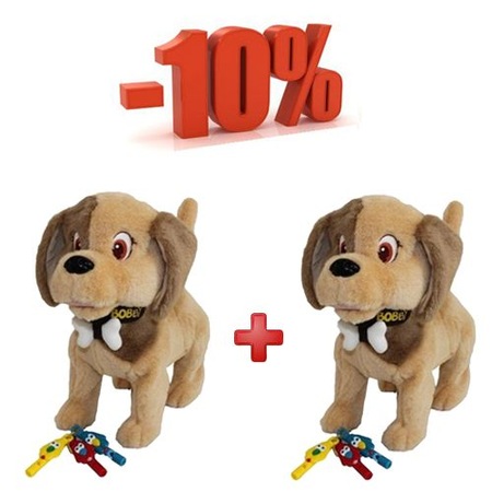 Giochi Preziosi - Pachet 2 Catelusi Bobby Dog maro - eMAG.ro