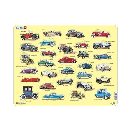 Puzzle maxi Masini, orientare tip vedere, 30 de piese, Larsen - eMAG.ro