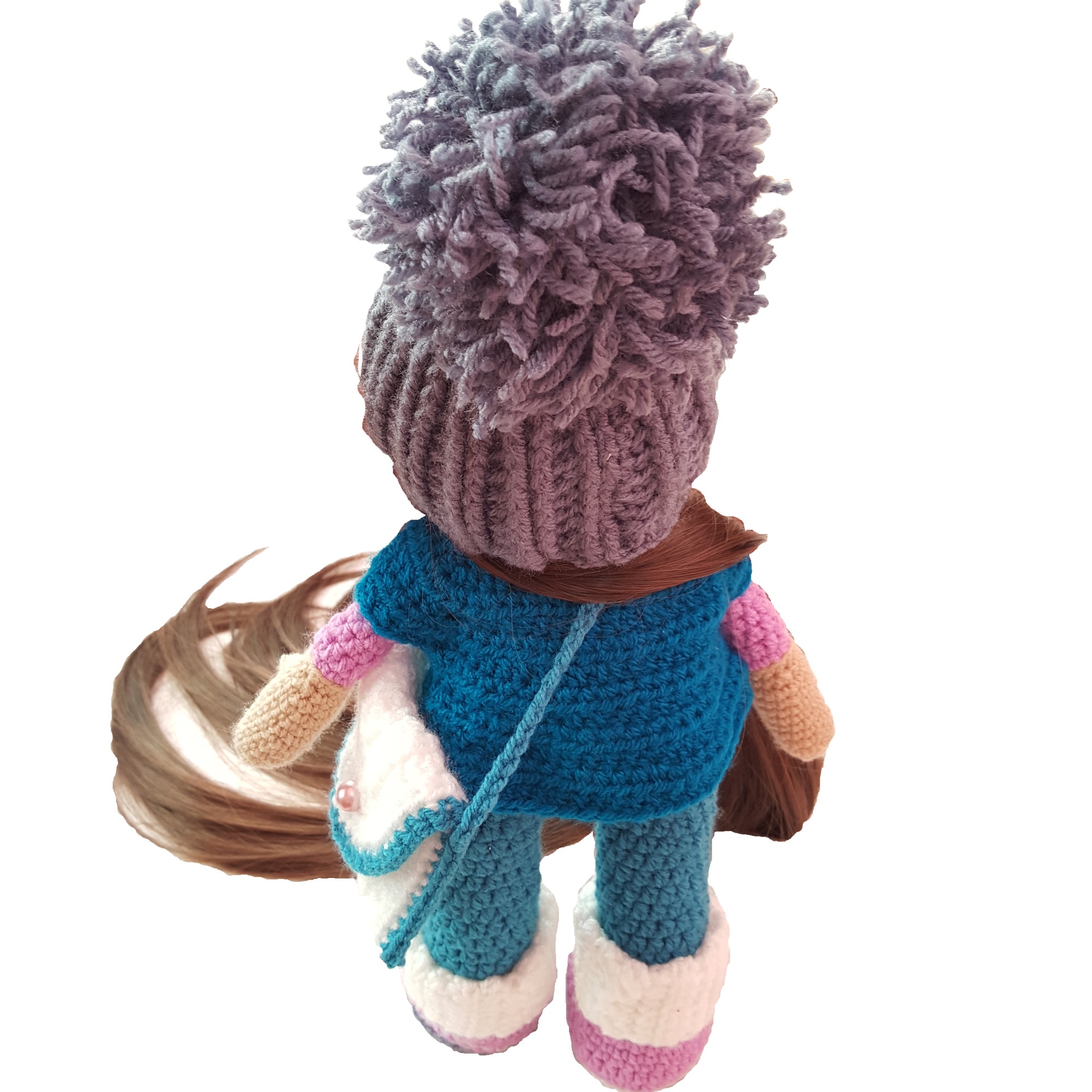 Papusa Molly crosetata handmade de 39 cm - eMAG.ro