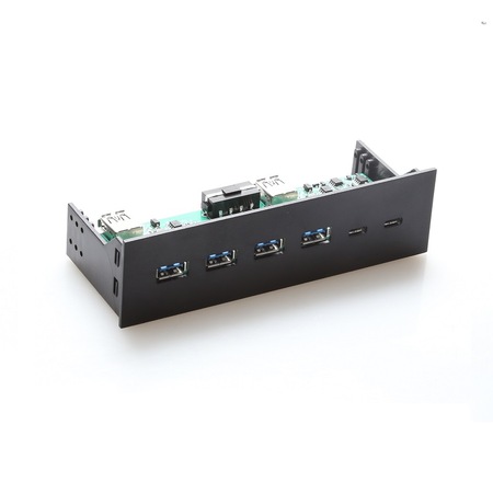 Panou frontal 5,25 inch 4x USB 3.0 + 2x USB 3.1Type C, HOPE R - eMAG.ro