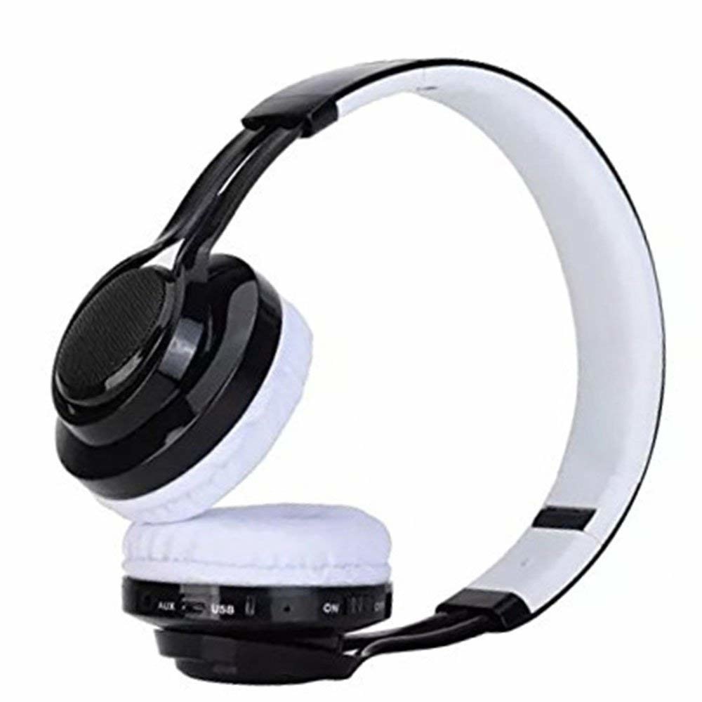 Casti Wireless, Bluetooth, Mp3, Radio Fm, Negru/Alb - eMAG.ro