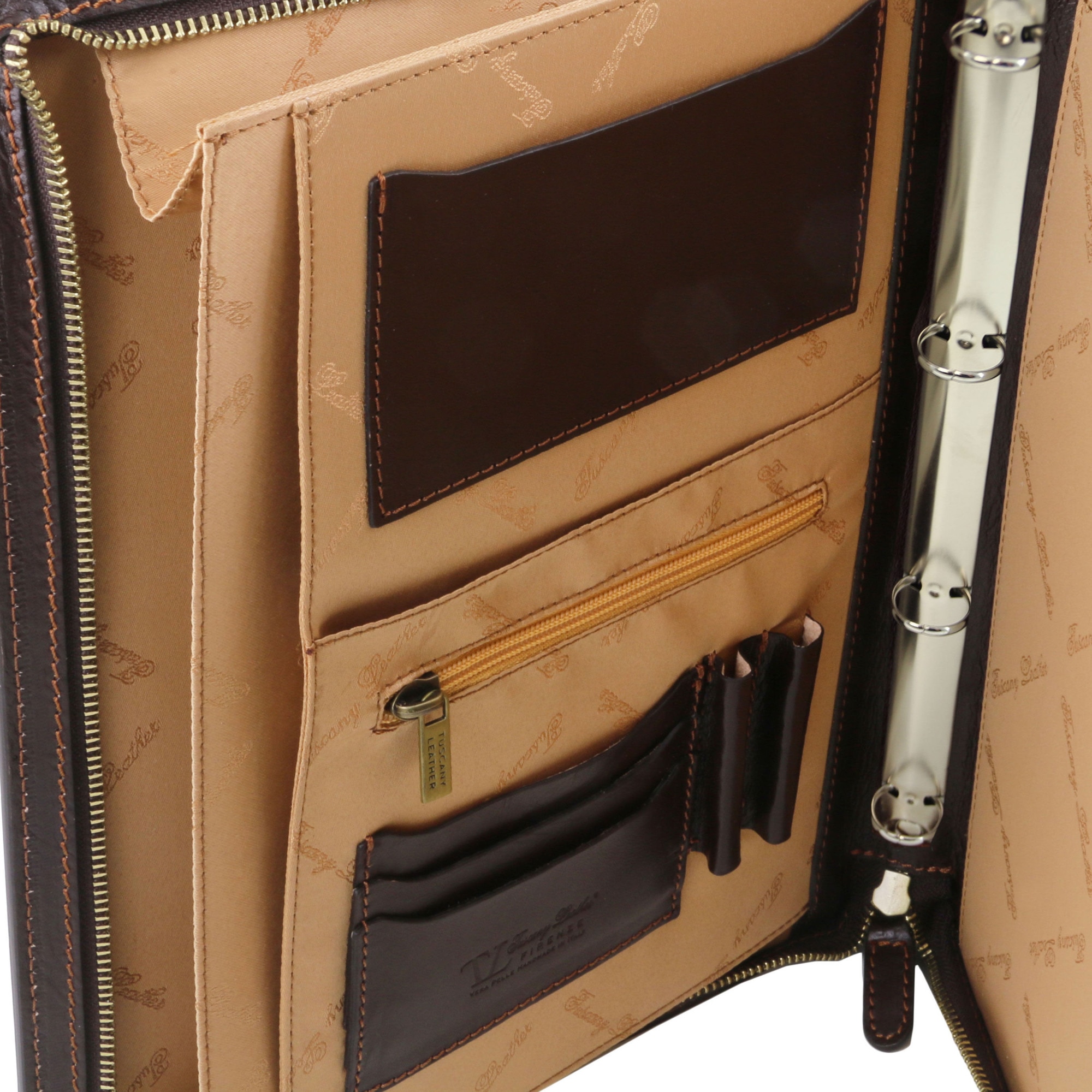 Mapa din piele naturala pentru documente Tuscany Leather, maro ...