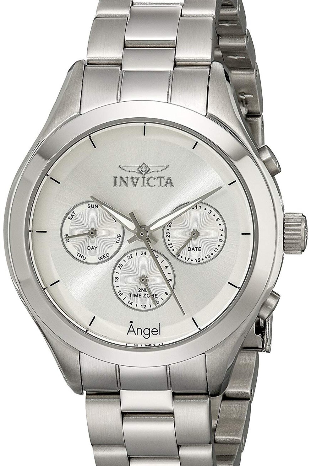 Invicta, Ceas rotund cu bratara metalica, Argintiu - eMAG.ro