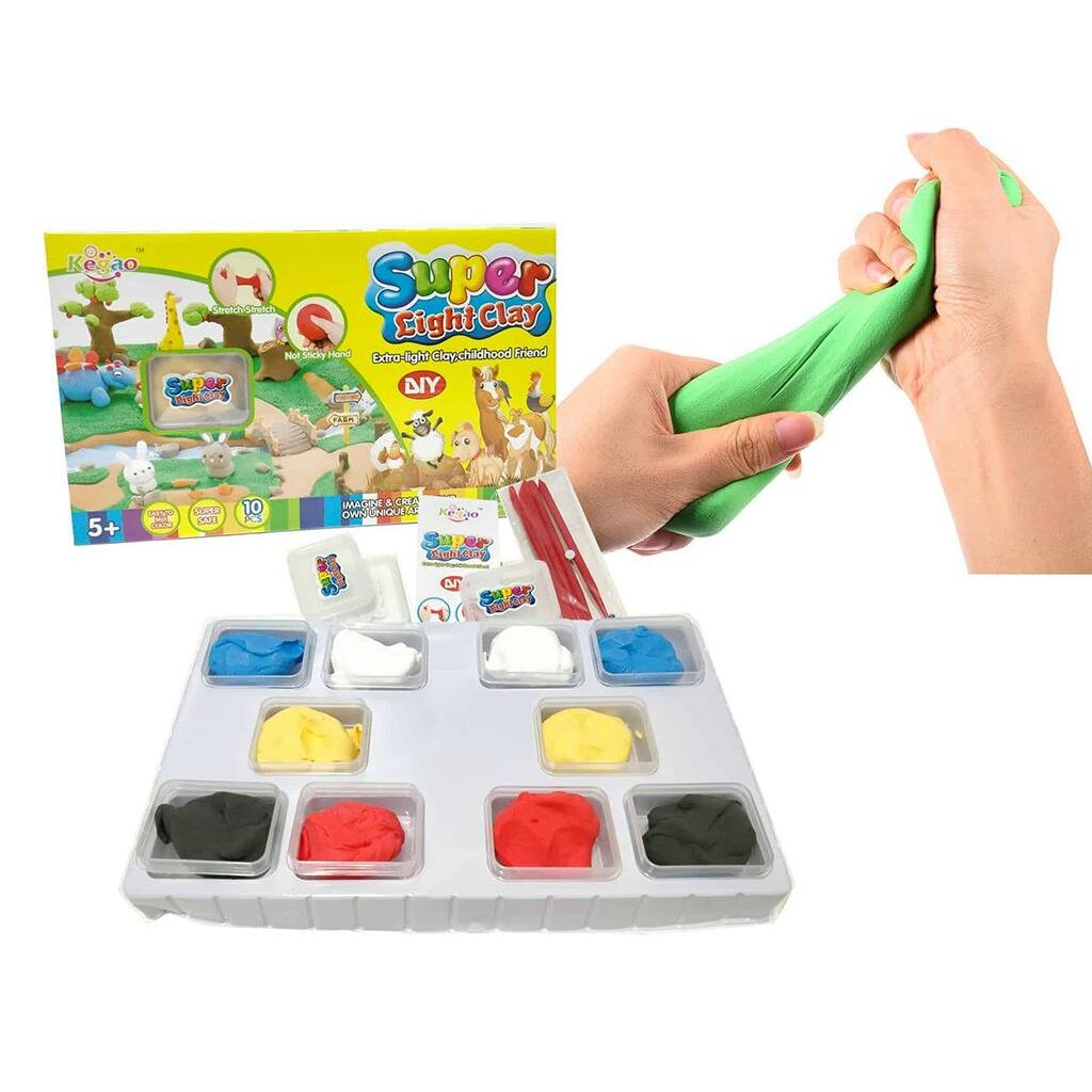 Set pasta de modelat,10 cutiute, non-toxica si extrem de placuta la ...