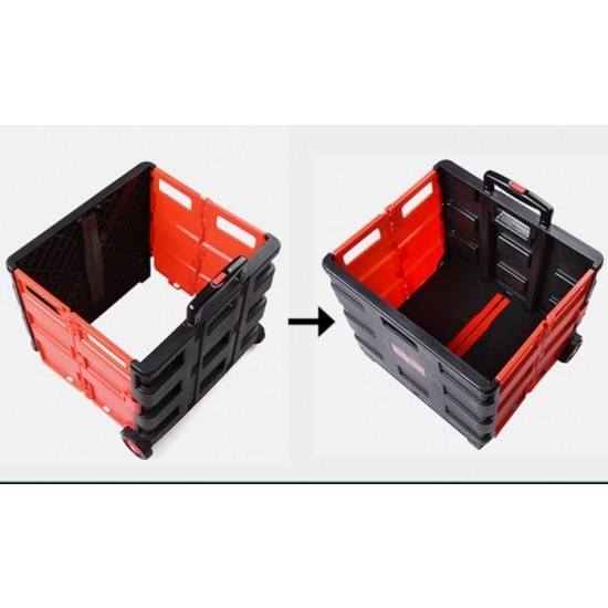 Carut pentru cumparaturi din plastic pliabil - eMAG.ro