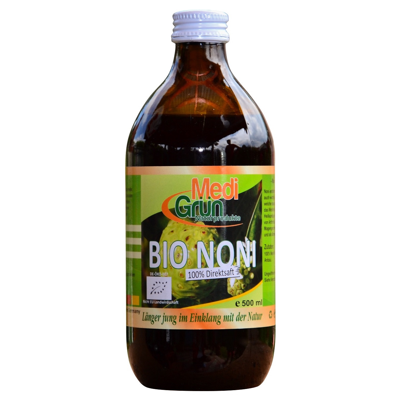 Suc de Noni, 100% Pur, BIO, 500ml MediGrun - eMAG.ro