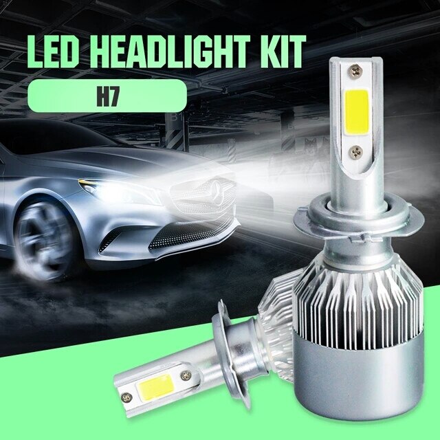 Комплект от 2 автомобилни крушки с H7 cob led - eMAG.bg