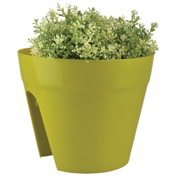 Ghiveci pentru balustrada balcon din plastic verde - eMAG.ro