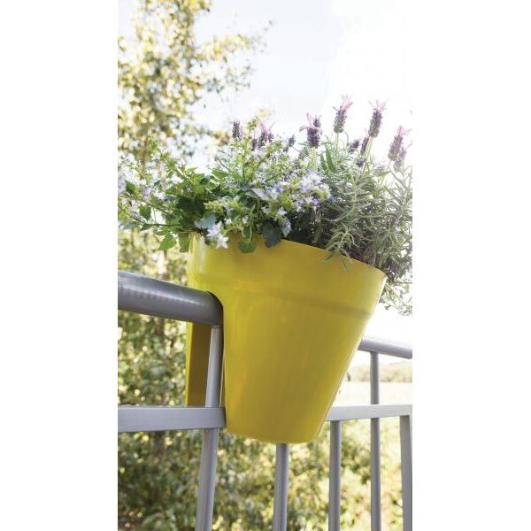 Ghiveci pentru balustrada balcon din plastic verde - eMAG.ro