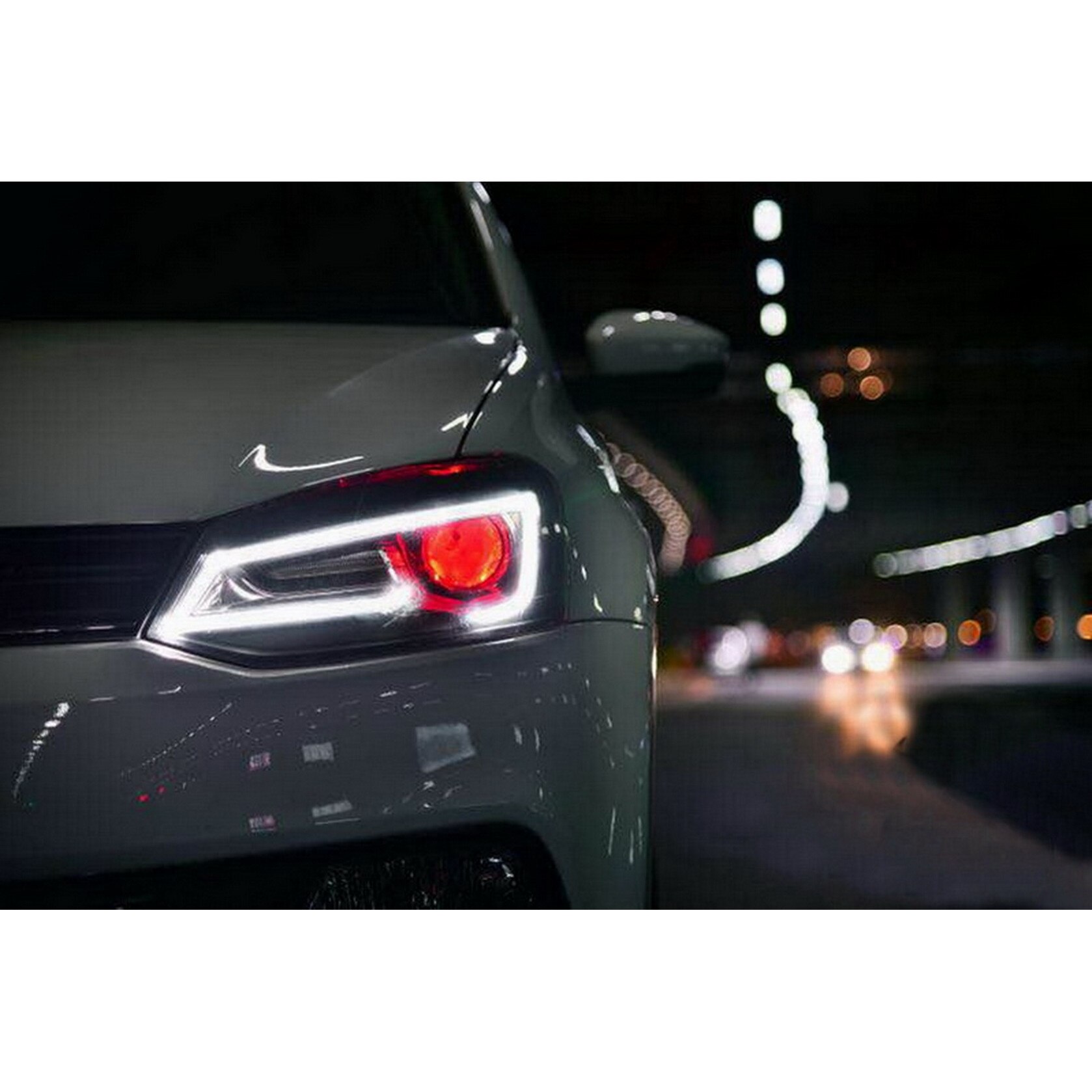 Комплект от 2 LED XENON HID фарове, съвместими с VW VOLKSWAGEN POLO 6R ...