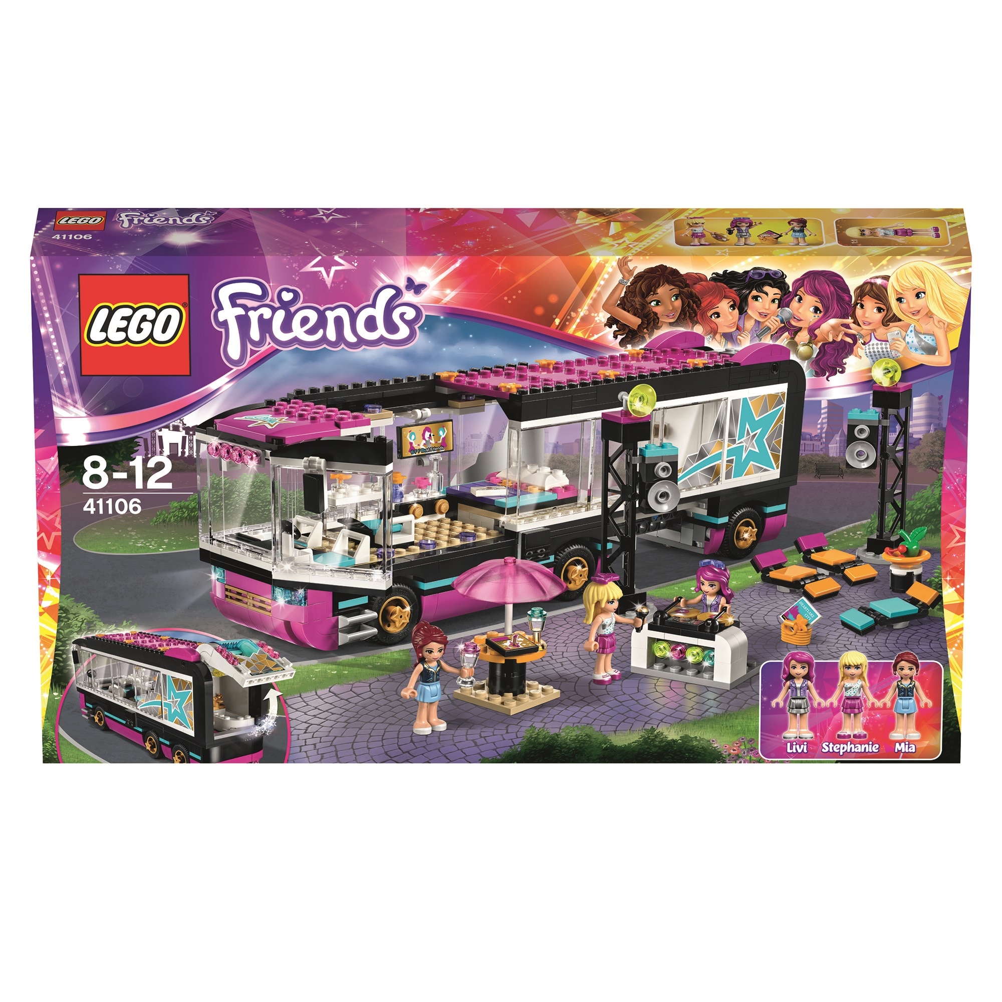 LEGO® Friends Autobuzul de turneu al vedetei pop 41106 - eMAG.ro