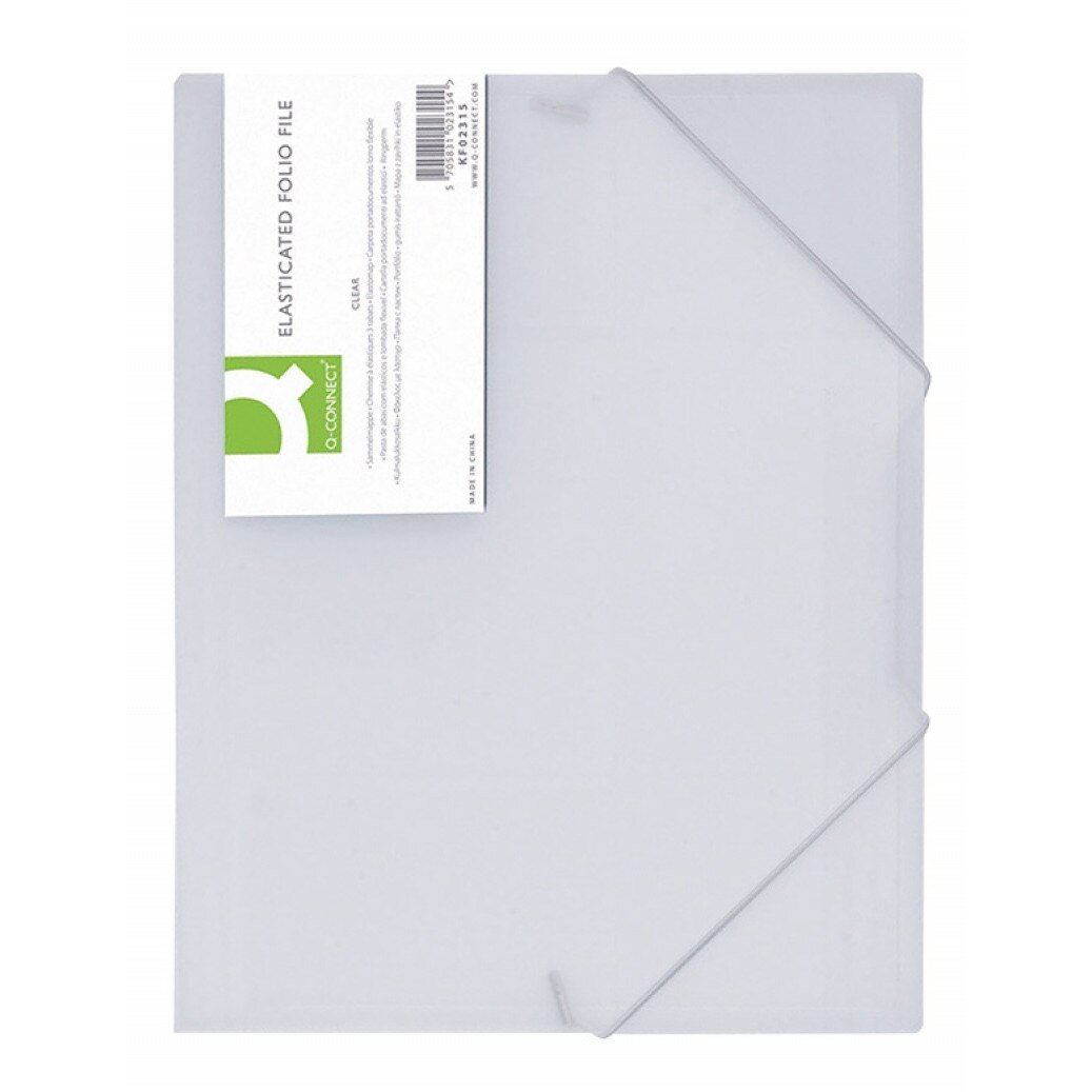 Mapa din plastic cu elastic A4 Q-Connect transparenta - eMAG.ro