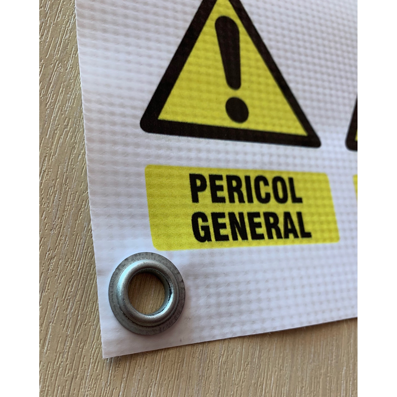 Panou Avertizare Santier in lucru, 110x90cm, banner - eMAG.ro