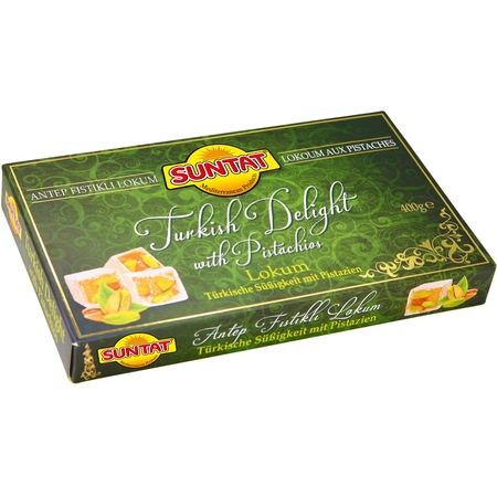 Desert turcesc cu fistic Turkish Delight, Suntat, 400 g - eMAG.ro