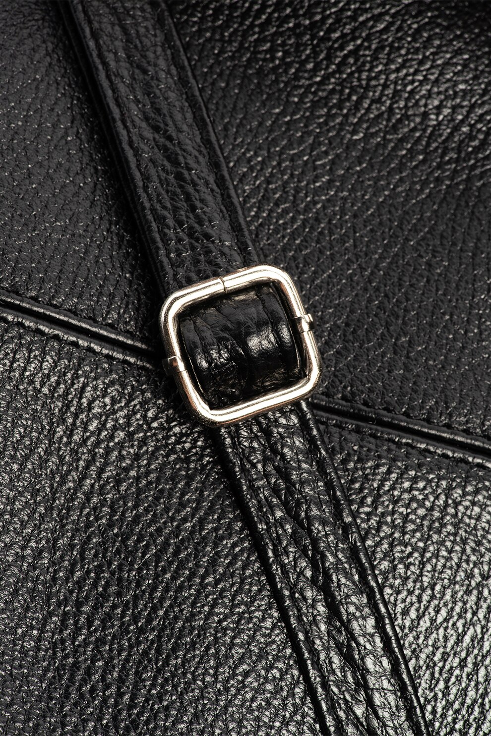 Zee Lane, Кожена раница с външен джоб, Черен - eMAG.bg