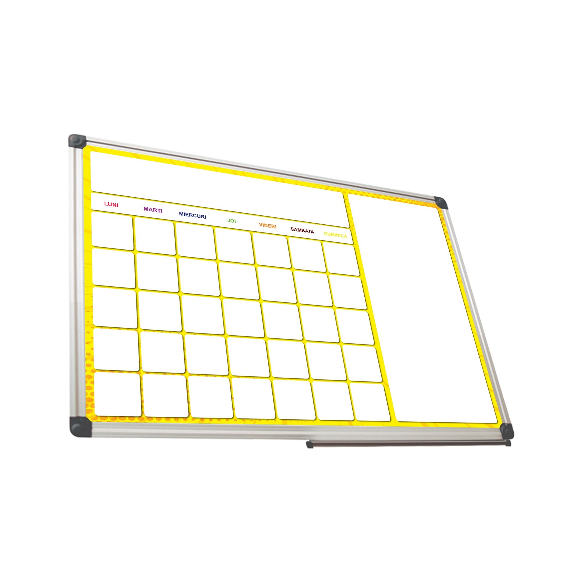 Tabla magnetica alba (whiteboard), perosnalizata, dimensiune 100×150 cm ...