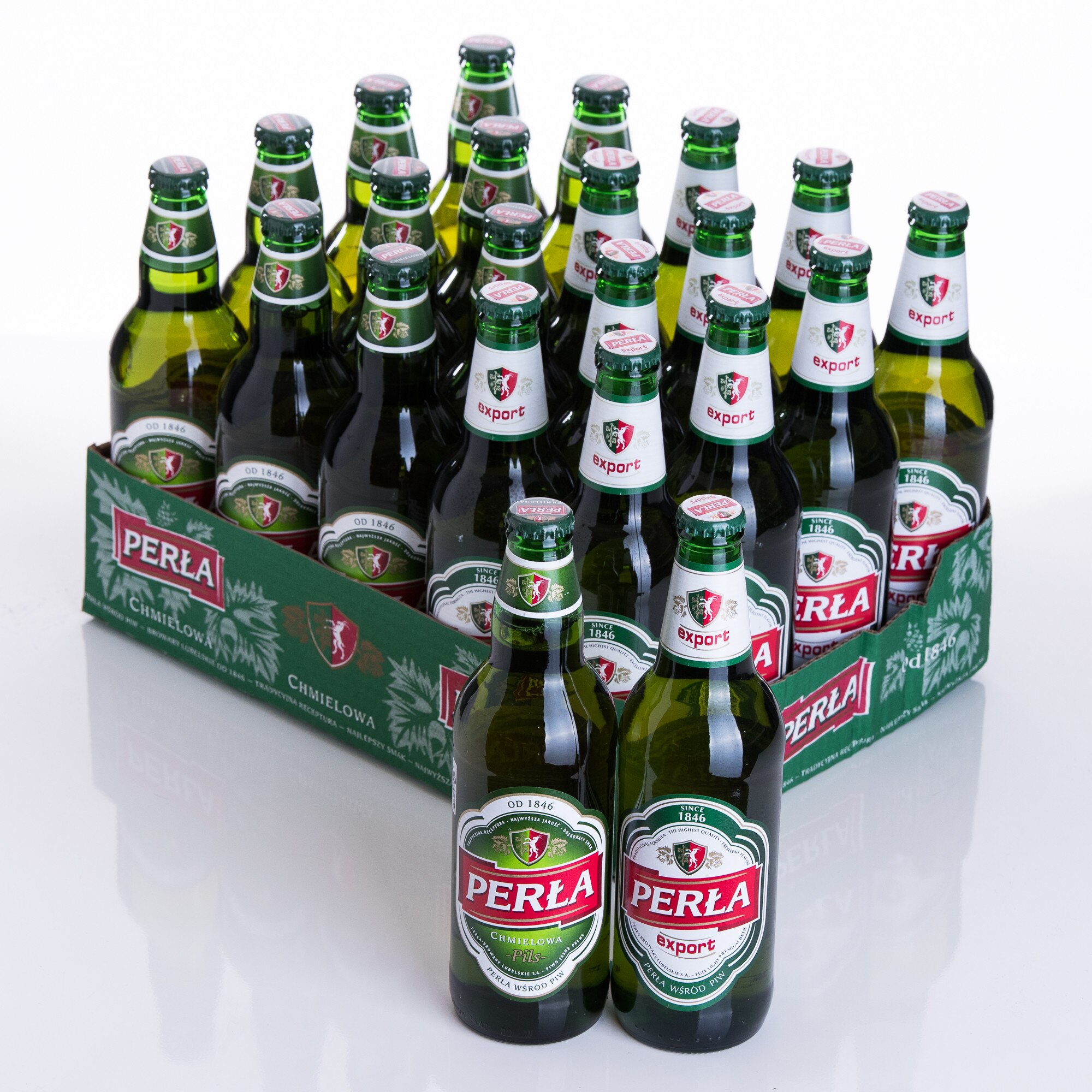 Комплект Бира Перла Хмелова Премиум Пилз 0.5Л & Перла Експорт Премиум ...