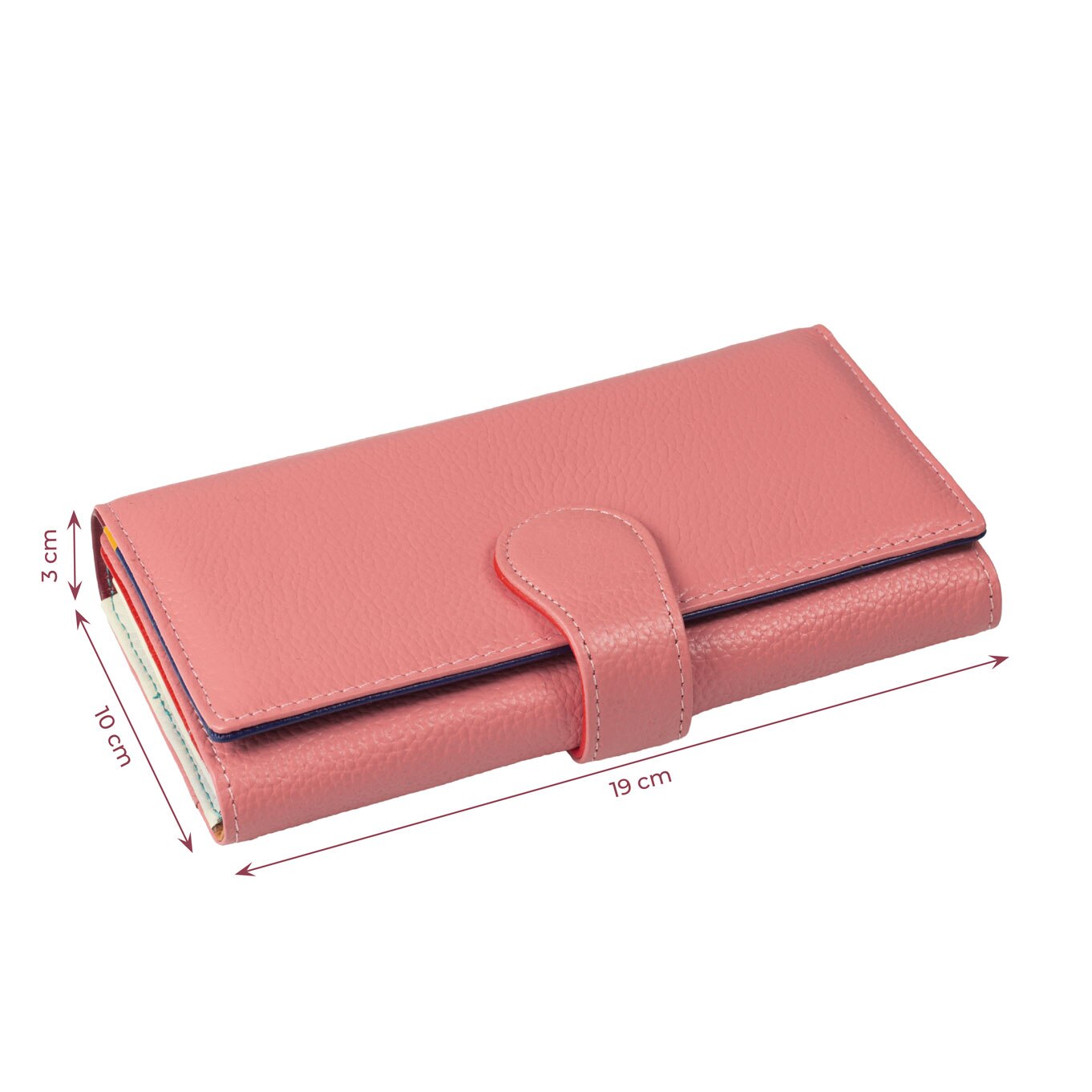 Portofel dama din piele naturala DiAmanti Genova Rosa WB-001 - eMAG.ro