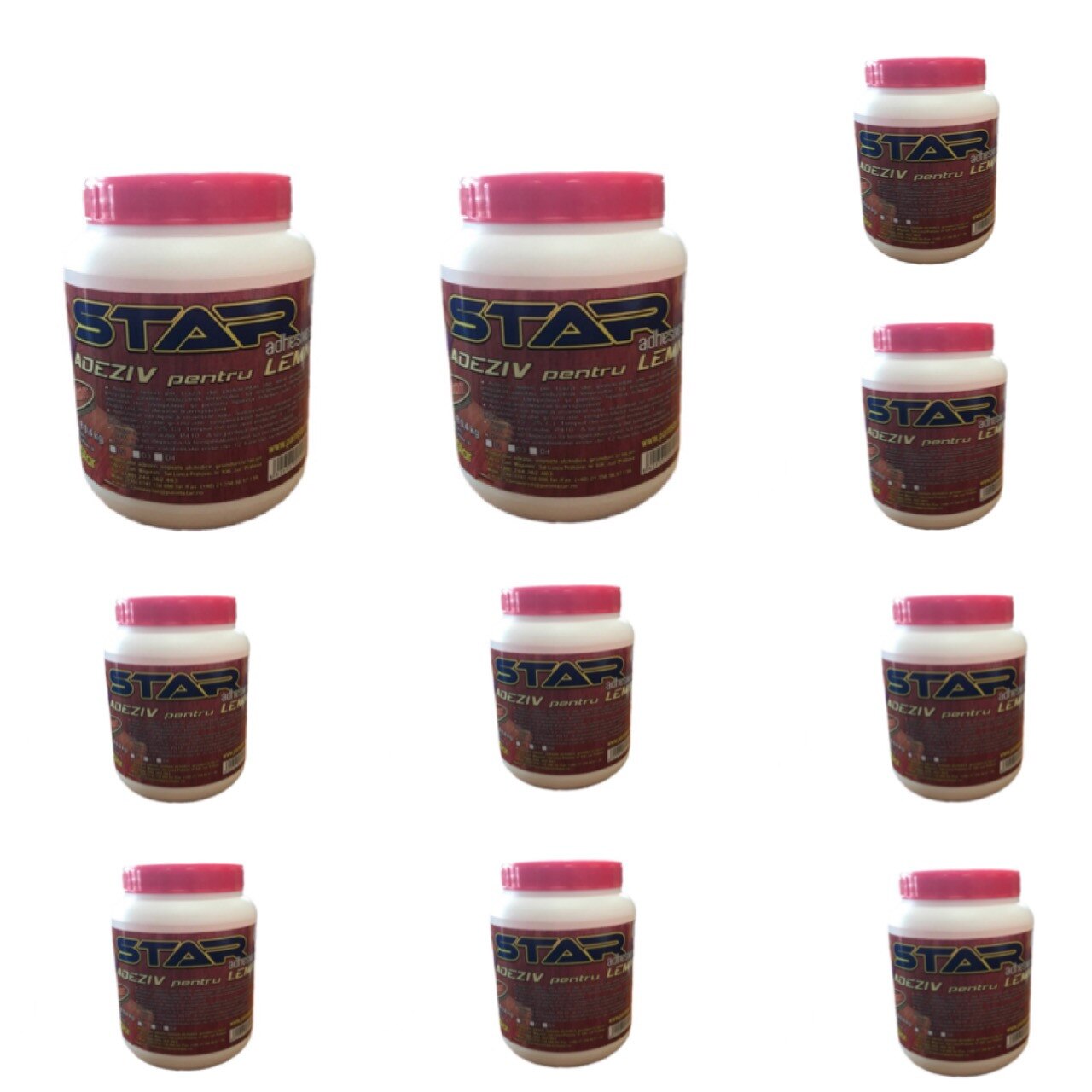 Pachet 10 bucati Aracet/adeziv transparent pentru lemn, 400g - eMAG.ro