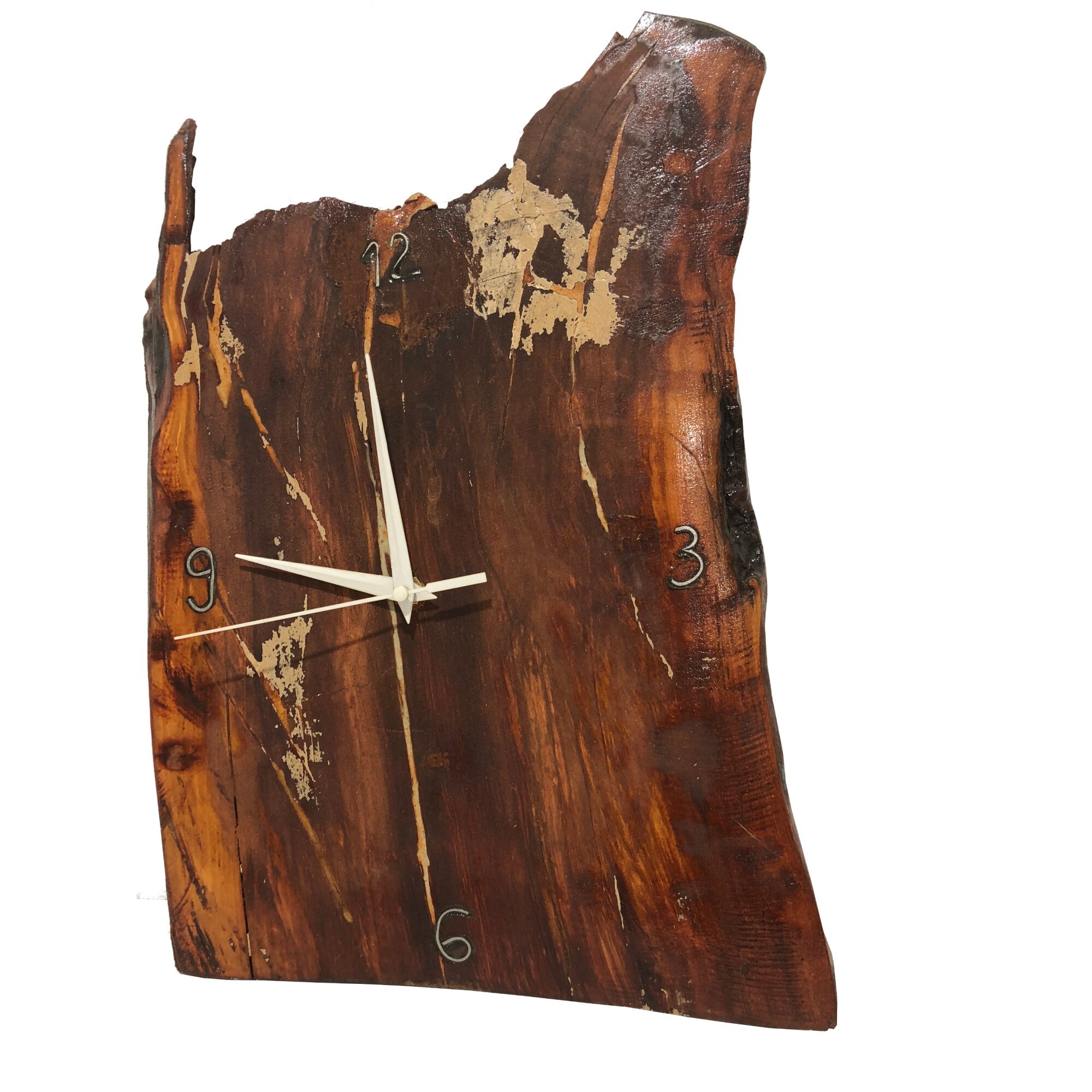 Ceas decorativ lemn handmade 40x23cm - eMAG.ro