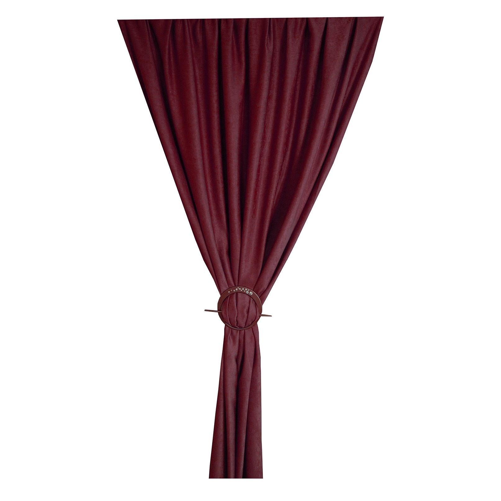 Set 2 draperii 130x150 cm, Soft Bordo, cu rejansa - eMAG.ro