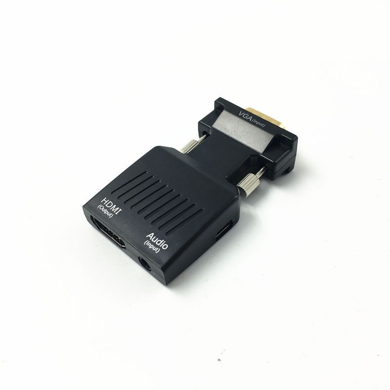 Adaptor convertor VGA tata la HDMI mama, cu cablu audio, 1080P, mufa ...