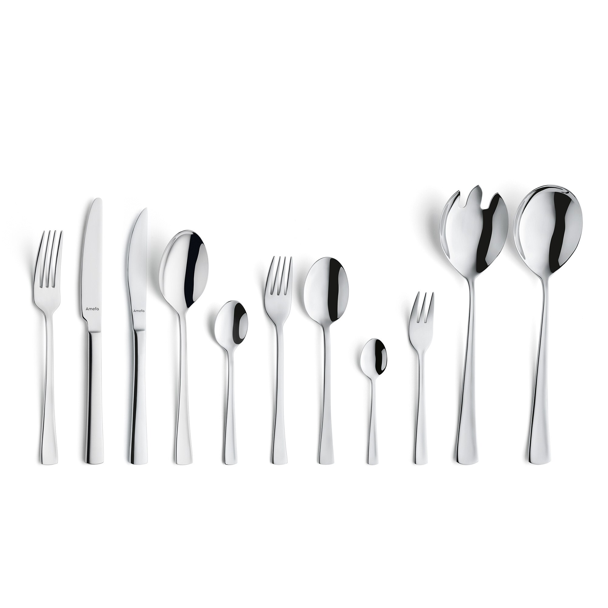 Комплект прибори за хранене Amefa Ocean, В кутия, 56 части - eMAG.bg
