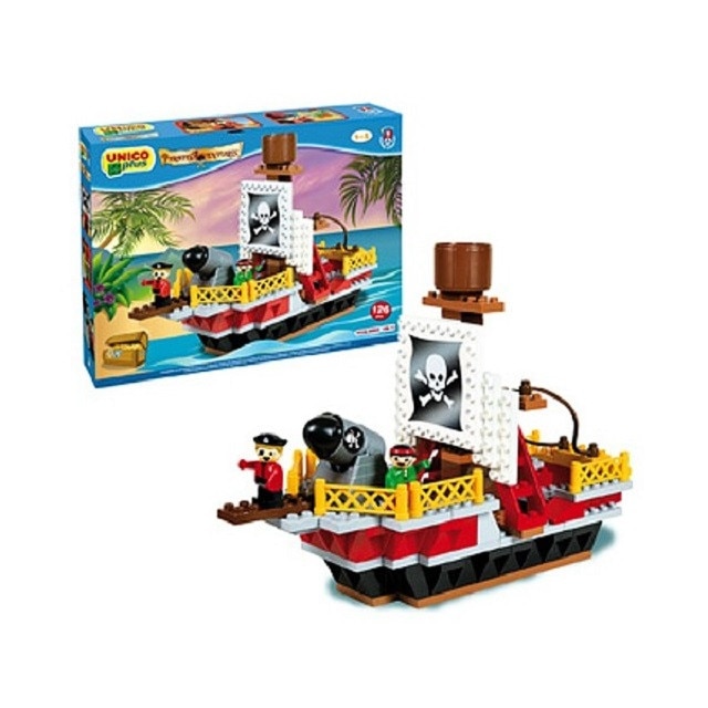 Joc Interactiv de construit pentru Copii Piratii pe Corabie, tip Lego ...