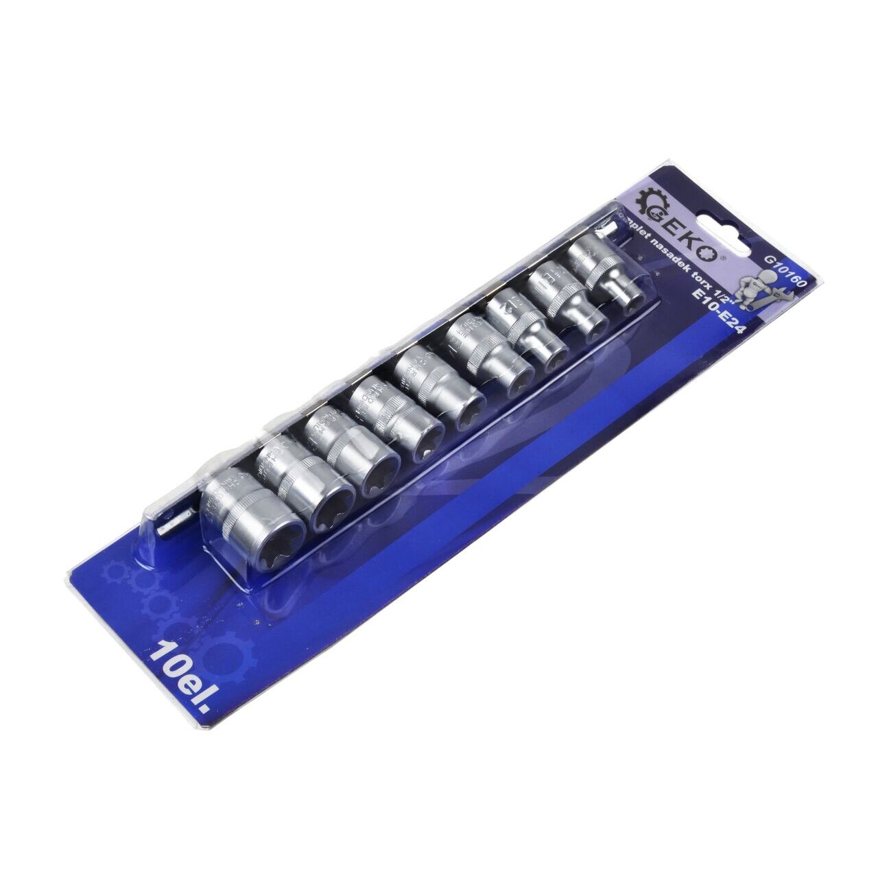 Set 10 chei tubulare Torx E10-24 1/2", Geko G10160 - eMAG.ro