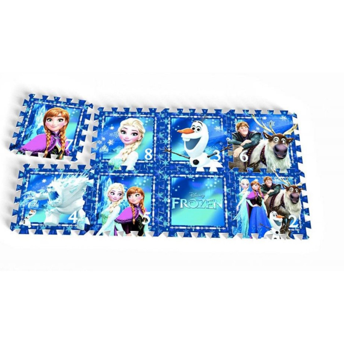 Puzzle,Tip covor,Model Gigant,8 piese 30x30cm,Frozen - eMAG.ro