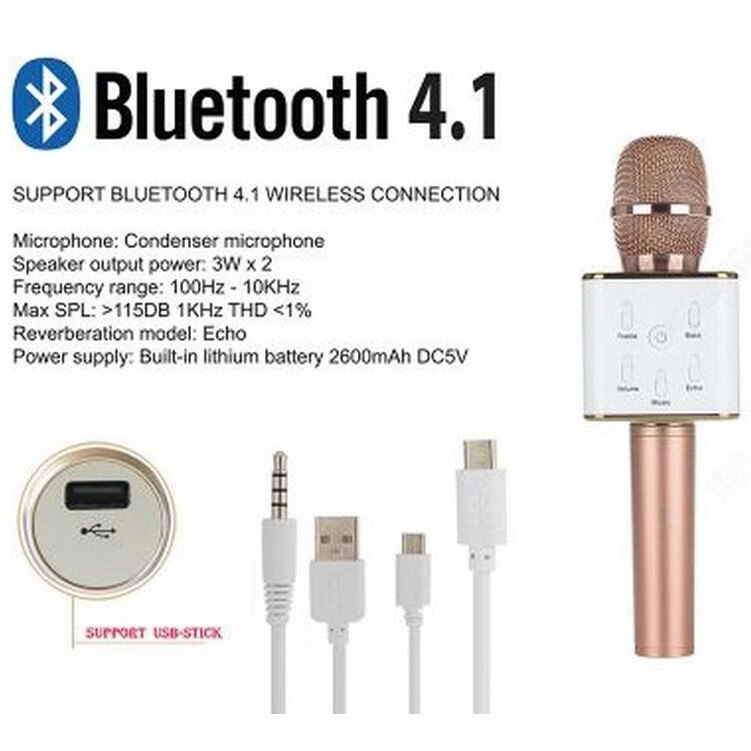 Microfon Karaoke Sistem Profesional Cu Boxe Si Bluetooth - eMAG.ro