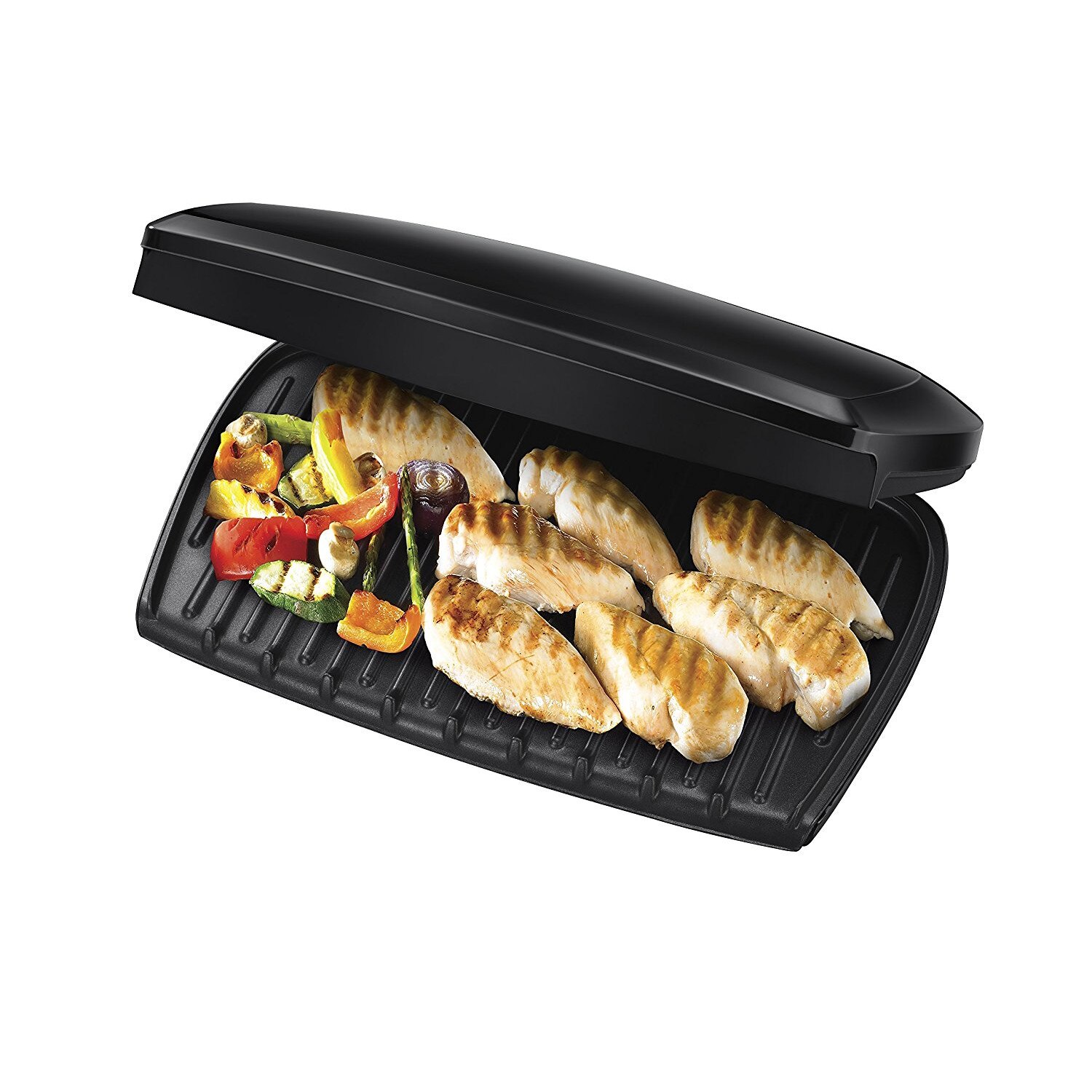 Електрически грил FSH George Foreman, за барбекю, диетичен, незалепващ ...