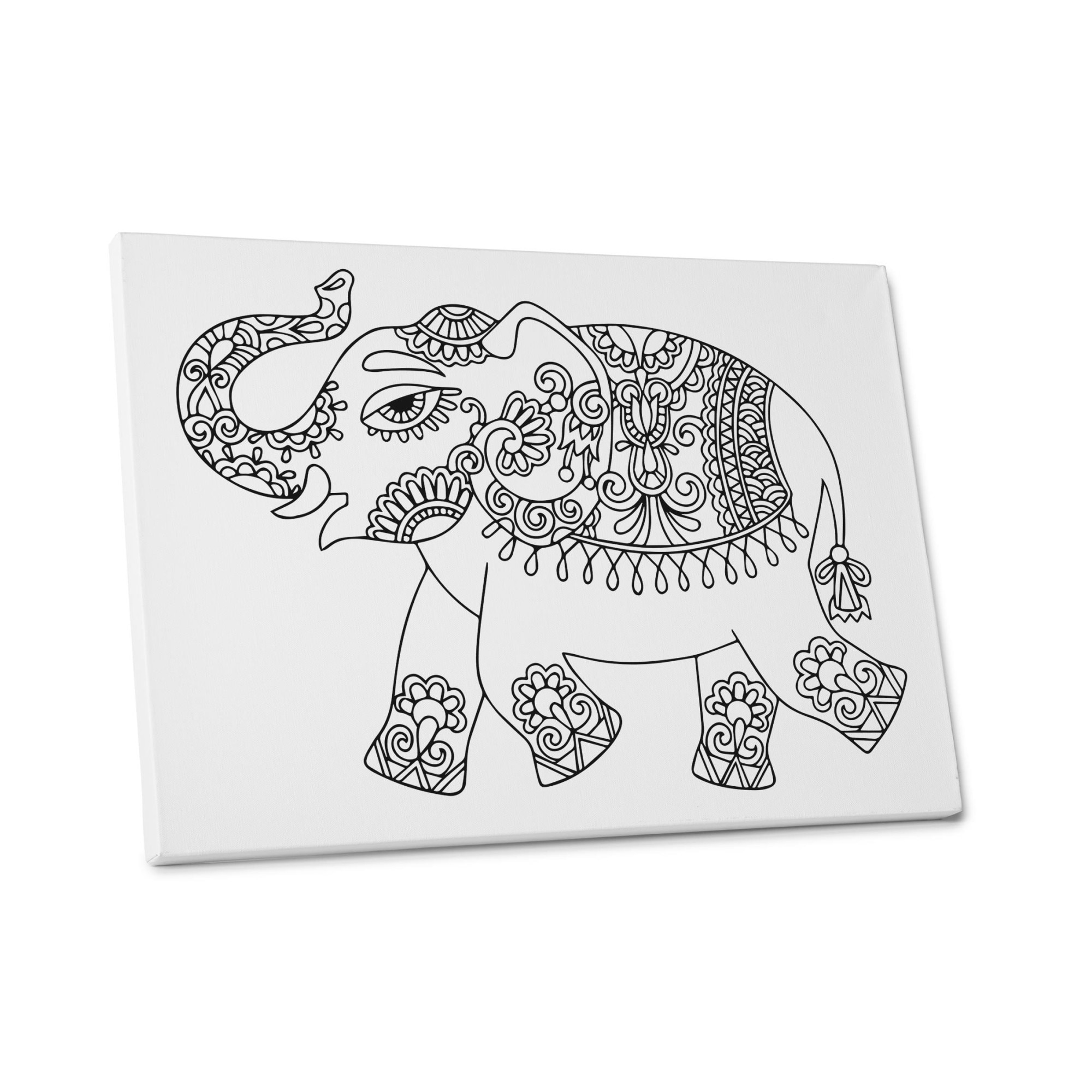 Tablou de colorat ELEFANT, TABLOURI COLORATE, CD30x20 - eMAG.ro