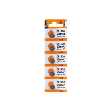 Vinnic CR1220 3V 40mAh baterie plata cu litiu Set 1x Blister - eMAG.ro