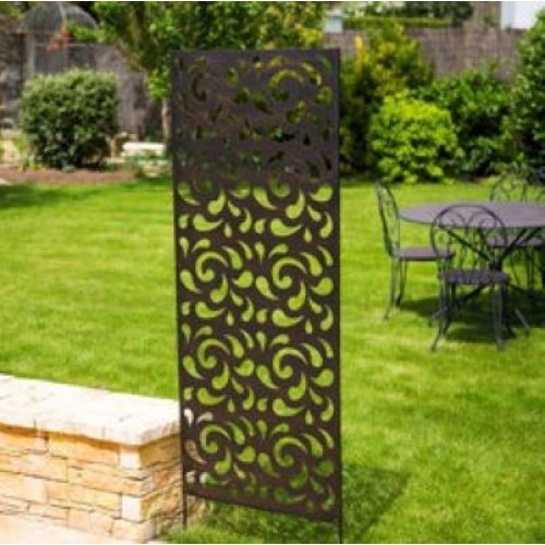 Panou metalic decorativ maro 0.6 x 1.5 m - eMAG.ro