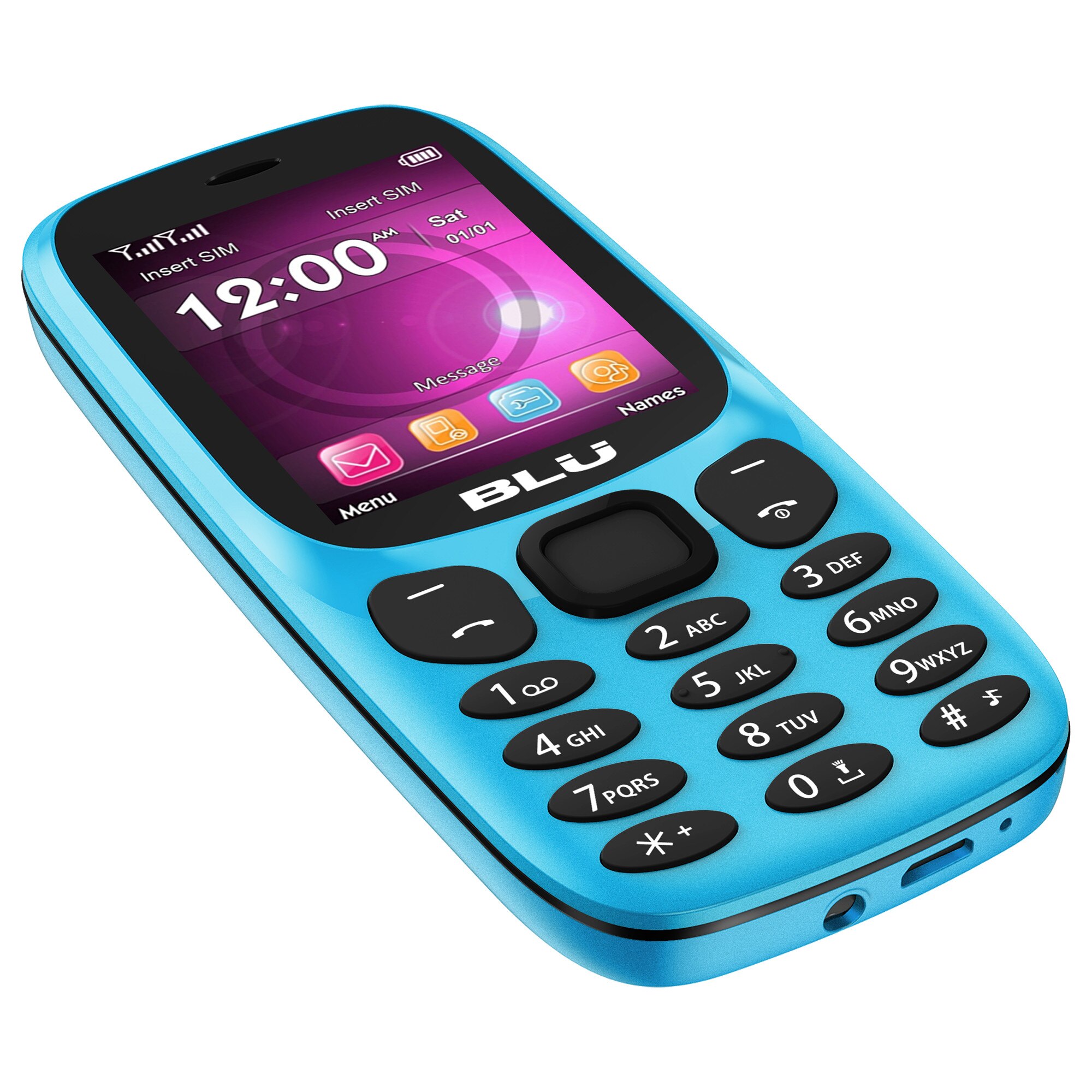 Мобилен телефон BLU Tank JR. Plus, Dual Sim, Син, Меню на Български ...