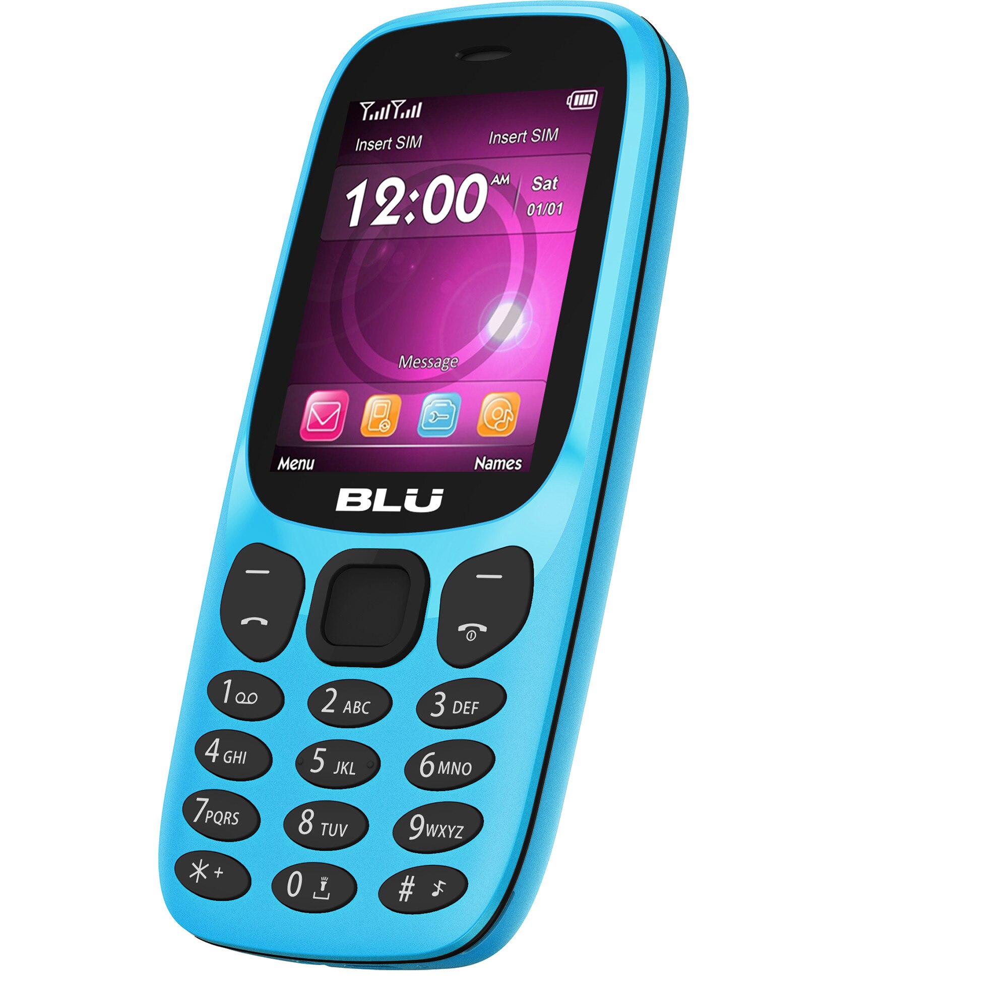 Мобилен телефон BLU Tank JR. Plus, Dual Sim, Син, Меню на Български ...