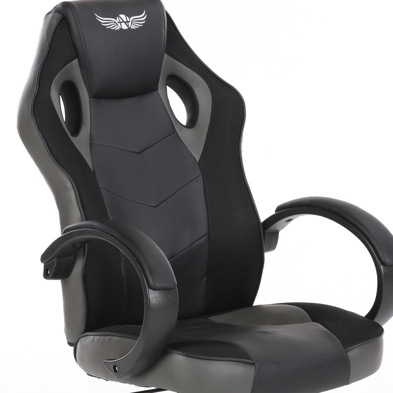 Scaun Birou Gaming Nordhold Ullr - Gri - eMAG.ro